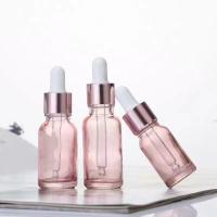 China Pink Glass Essential Oil Dropper Bottle 50ml 100ml Empty 5000pcs for sale