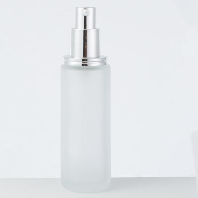 China 30ml Refillable Plastic Pump Bottle Frost Foundation Lotion Essence for sale