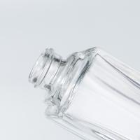 China 50ml Refillable Plastic Pump Bottle Transparent Square Liquid Foundation Essence for sale
