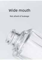 China 50ml Refillable Plastic Pump Bottle Transparent Square Liquid Foundation Essence for sale
