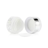 China Customizable Cream Jar Container 20g 30g 50g White Glass Face for sale