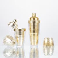 China Acrylic Gold Custom Luxury Cosmetic Packaging 15g 30g 50g 100ml Face Cream Jar for sale