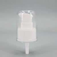 China Plastic PP AS Full Cap Treatment Cream Pump With Customized Tube 24/410 28/410 for sale