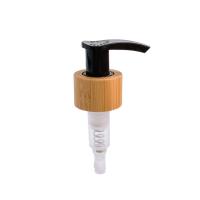 China Custom Bamboo Lotion Dispenser Screw Pump 24mm 24/410 Soap Shampoo for sale