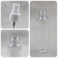 China Custom Fine Mist Spray Bottles 50ml 60ml PET Plastic Sprayer For Cosmetics for sale