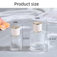 China 30ml 50ml Glass Mist Spray Bottle Customizable Empty Perfume for sale