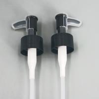 China 28mm 28/410 Lotion Dispenser Pump Black Plastic Shampoo Shower Gel Wash for sale