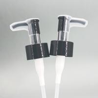 China 28mm 28/410 Lotion Dispenser Pump Black Plastic Shampoo Shower Gel Wash for sale