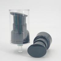 China Customized 20 / 410 Treatment Cream Pump Black Face Nonspill For Cosmetics for sale