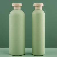 China 250ml 300ml 500ml HDPE Light Green Flip Top Lotion Shampoo Body Wash Bottle for sale