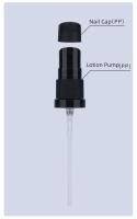 China Customized 18/415 Treatment Cream Pump 18mm Black Lotion Foundation For Cosmetics for sale