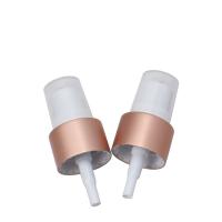 China 24mm 24/410 Aluminum Fine Mist Sprayer Rose Color Perfume Face Spray Pump For Bottles for sale