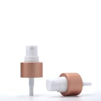 China 24mm 24/410 Aluminum Fine Mist Sprayer Rose Color Perfume Face Spray Pump For Bottles for sale