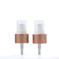 China 24mm 24/410 Aluminum Fine Mist Sprayer Rose Color Perfume Face Spray Pump For Bottles for sale