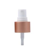 China 24mm 24/410 Aluminum Fine Mist Sprayer Rose Color Perfume Face Spray Pump For Bottles for sale