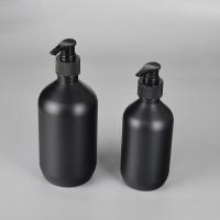 China 300ml 500ml Plastic Shampoo Pump Bottle Black Lotion Shower Gel Hand Sanitizer for sale