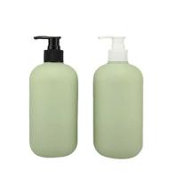China HDPE 500ml Plastic Shower Pump Bottles Green Lotion Gel Hand Sanitizer for sale