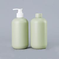China HDPE 500ml Plastic Shower Pump Bottles Green Lotion Gel Hand Sanitizer for sale