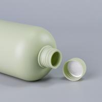 China HDPE 500ml Plastic Shower Pump Bottles Green Lotion Gel Hand Sanitizer for sale
