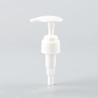 China 28mm Lotion Dispenser PP Pump 28/410 Plastic White Shampoo Screw Pump for sale