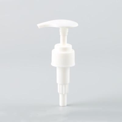 China 28mm Lotion Dispenser PP Pump 28/410 Plastic White Shampoo Screw Pump for sale