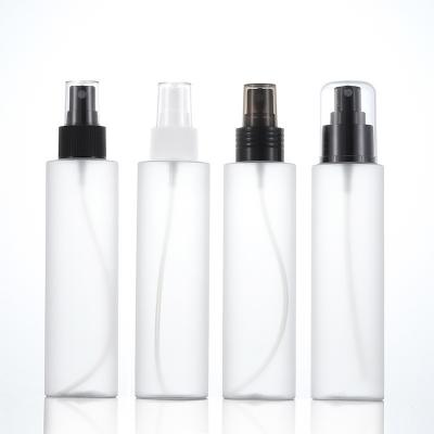 China 150ml Plastic Fine Mist Spray Bottles Frosted PET Face Sprayer for sale