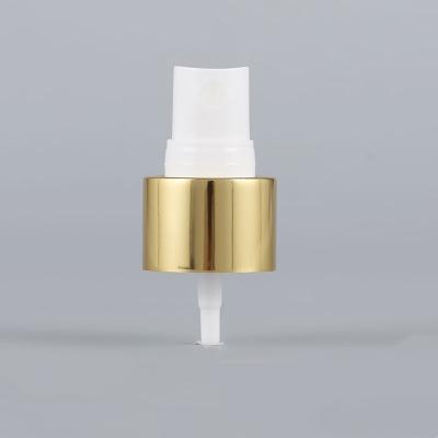 China 24/410 28/410 Aluminum Plastic Fine Mist Sprayer Gold Face Spray for sale