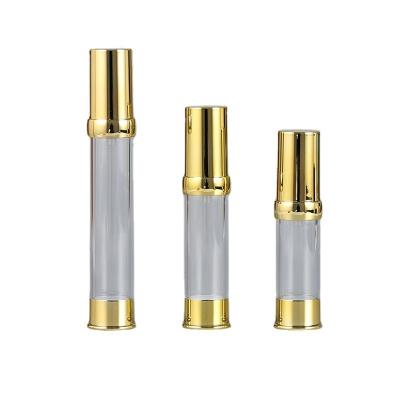 China 15ml 20ml 30ml Plastic Airless Pump Bottle Transparent Lotion Sprayer Bottle for sale