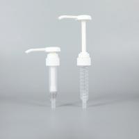 China Plastic Lotion Dispenser Jam Syrup Pump 28/410 28mm White For Bottle for sale