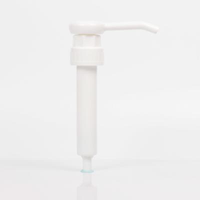 China 38/400 Plastic Lotion Dispenser Coffee Syrup Jam Pump 38mm White For Bottle for sale