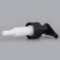 China 28/410 28mm Lotion Dispenser Screw Pump Left And Right Switch Black Plastic for sale