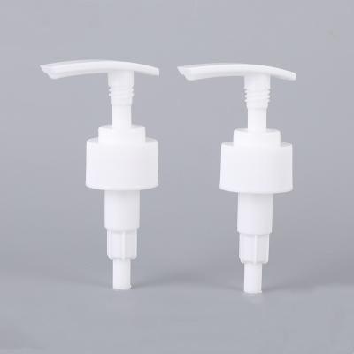 China 28mm 28/410 Lotion Dispenser Screw Pump Plastic White Shampoo Soap for sale