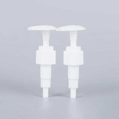 China 24/410 Lotion Dispenser Pump Plastic White Shampoo Screw 24mm For Bottle for sale