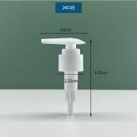 China 24/410 24mm Lotion Dispenser Plastic Pump White Shampoo Screw For Bottle for sale