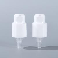 China 18mm 18/410 Treatment Cream Pump Plastic White Serum Powder Pump For Bottle for sale