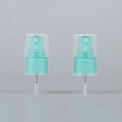 China 20/410 20mm Plastic Fine Mist Sprayer Green Perfume Alcohol Pump For Bottle for sale