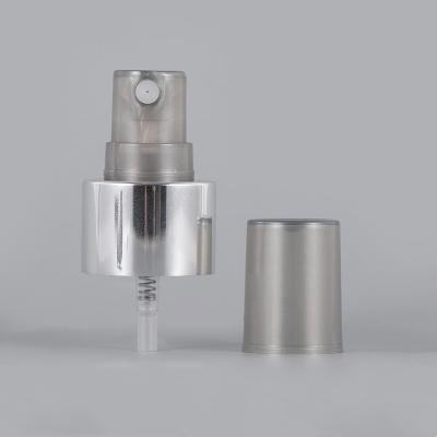 China 24mm Aluminum Fine Mist Sprayer 24/410 UV Silver Perfume Pump For Bottle for sale