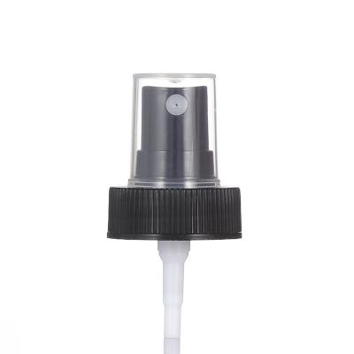 China Customized 28/400 Plastic Fine Mist Sprayer Black Perfume Alcohol Pump for sale