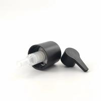 China 28mm 28/410 Black Lotion Dispenser Plastic Long Nozzle Shampoo Gel Screw Pump for sale