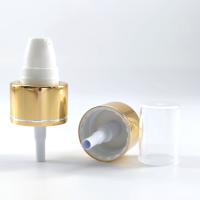 China 24mm 24/410 Golden Aluminum Collar Cream Pump For Serum Lotion Essential Oil for sale