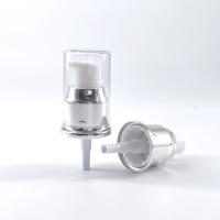 China 20mm Treatment Pump 20/410 Silver Aluminum Plastic For Cream Lotion Foundation for sale