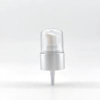 China 24mm 24/410 Makeup Foundation Pump Cream Lotion Pump Silver Aluminium Collar for sale