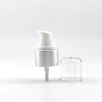 China 24mm 24/410 Makeup Foundation Pump Cream Lotion Pump Silver Aluminium Collar for sale