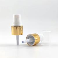 China 18mm 18/410 Golden Aluminium Collar Mist Spray Pump With Half PP Cap For Perfume for sale