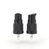 China 18mm 18/415 Black Plastic Pump Dispenser For Cream Lotion Foundation Primer for sale