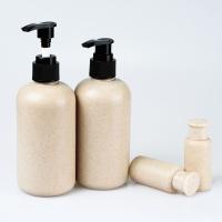 China 250ml 300ml 500ml Biodegradable Wheat Straw Pump Bottle For Shampoo Hand Wash for sale