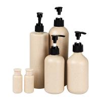 China 250ml 300ml 500ml Biodegradable Wheat Straw Pump Bottle For Shampoo Hand Wash for sale