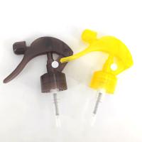 China 28mm 28/410 Yellow Brown Plastic Cleaning Gardening Trigger Sprayer Mist Pump for sale