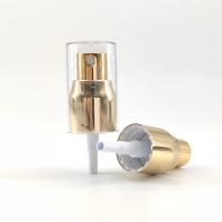 China 20mm 20/410 Golden Aluminium Collar Mist Pump Perfume Sprayer Top For Essence for sale
