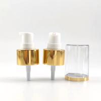 China 24mm 24/410 Gold Aluminum Cream Lotion Foundation Treatment Pump Dispenser Cap for sale
